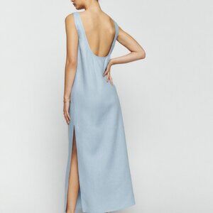 Reformation | Dresses | Reformation Marcie Linen Dress Blue | Poshmark